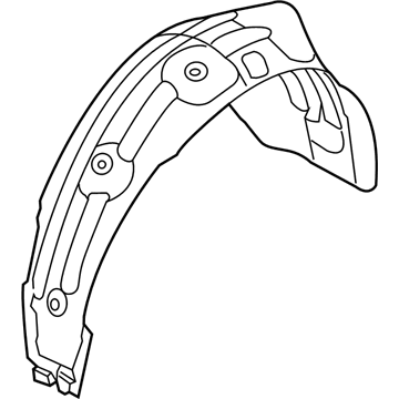 86822D9000 Genuine Kia Guard Assembly-Rear Wheel