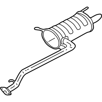 287003C800 Genuine Kia Main Muffler Assembly