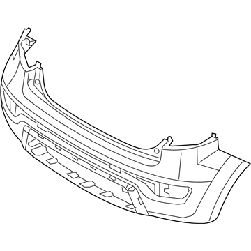 866112K500 Genuine Kia Rear Bumper Cover