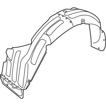 86812D9000 Genuine Kia Guard Assembly-Front Wheel