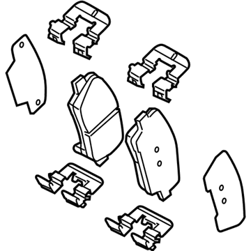 583022JA00 Genuine Kia Pad Kit-Rear Disc Brake