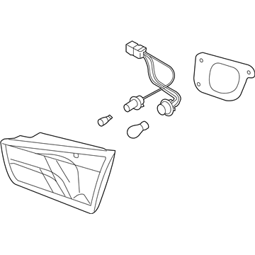 924041M430 Genuine Kia Lamp Assembly-Rear Combination Inside