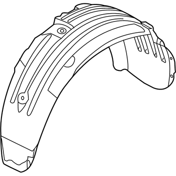 86822B2000 Genuine Kia Guard Assembly-Rear Wheel