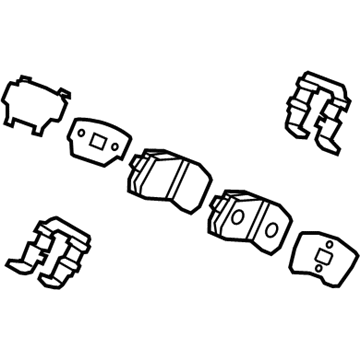 58302A9A00 Genuine Kia Pad Kit-Rear Disc Brake