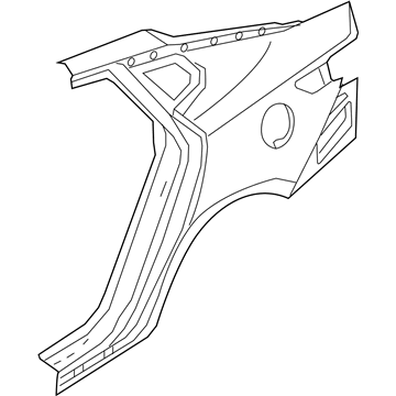 71504D4C00 Genuine Kia Panel Assembly-Quarter Outer