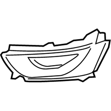 865643R500 Genuine Kia Front Bumper Side Grille, Right