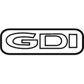 863112T000 Genuine Kia Gdi Emblem