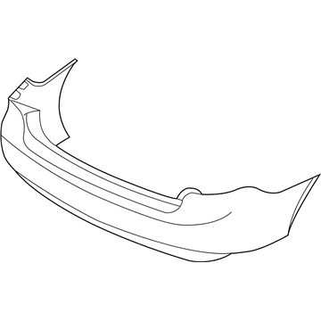 866112G500 Genuine Kia Rear Bumper Cover