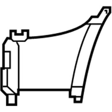 865731W700 Genuine Kia Air Duct-Front Bumper,L