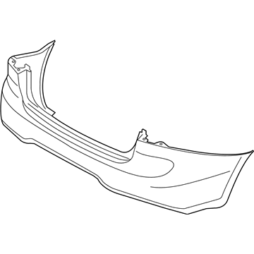 866111W500 Genuine Kia Rear Bumper Cover Assembly