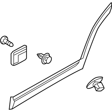 87731C6000 Genuine Kia GARNISH Assembly-Rear Door S