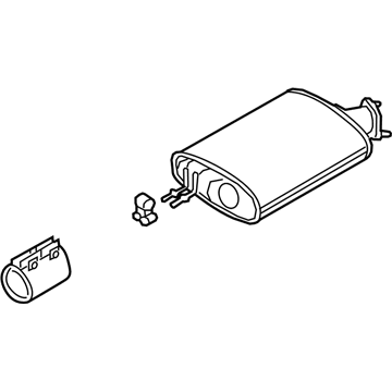 Muffler & Exhaust Pipe - 2020 Kia Telluride