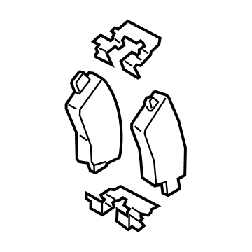 Kia Brake Pad Set - Genuine OEM | KiaPartsNow.com