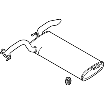 Muffler & Exhaust Pipe - 2020 Kia Soul