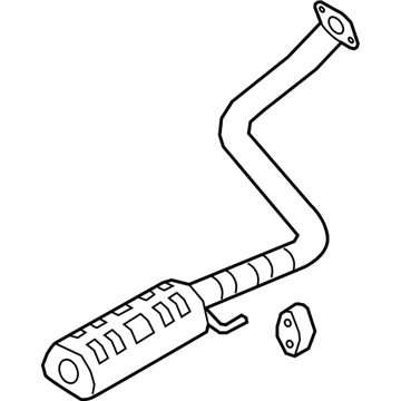 Muffler & Exhaust Pipe - 2020 Kia Soul