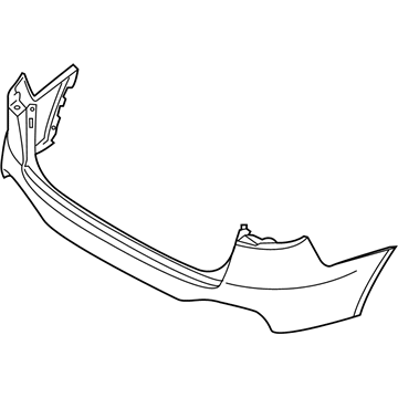 86611C6000 Genuine Kia Rear Bumper Upper Cover