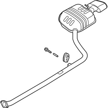 Muffler & Exhaust Pipe - 2019 Kia Optima