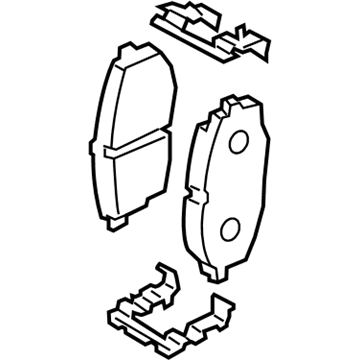 Kia Brake Pad Set - Genuine OEM | KiaPartsNow.com
