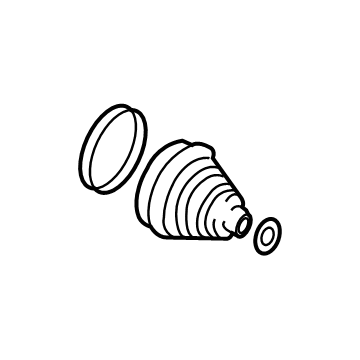 49542D9140 Genuine Kia Boot Kit-Front Axle Differential