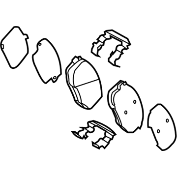 Genuine Kia Forte Brake Pad Set