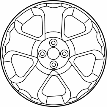 529101W450 Genuine Kia Wheel Assembly-Aluminum