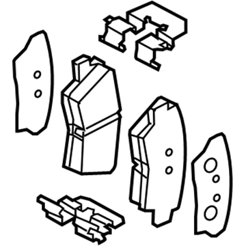 58302A7B30 Genuine Kia Pad Kit-Rear Disc