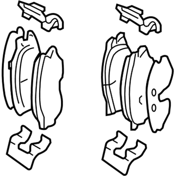 Kia Brake Pad Set - Genuine OEM | KiaPartsNow.com