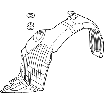 86812A7000 Genuine Kia Guard Assembly-Front Wheel