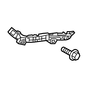 86613A7001 Genuine Kia Bracket-Rr Bumper Si