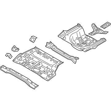 65510D4001 Genuine Kia Panel Assembly-Rear Floor