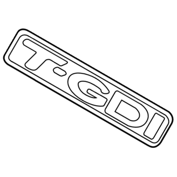 863112T100 Genuine Kia Emblem-Turbo GDI