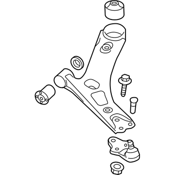 545013W500 Genuine Kia Arm Complete-Front Lower
