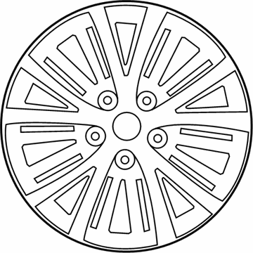 52910D5350 Genuine Kia Aluminum Wheel Assembly