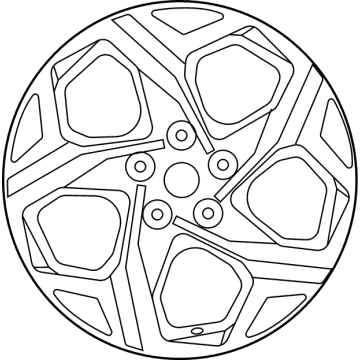 52910P1110 Genuine Kia Aluminium Wheel Assembly