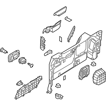 857304D801AD1AS Genuine Kia Trim Assembly-Luggage Si