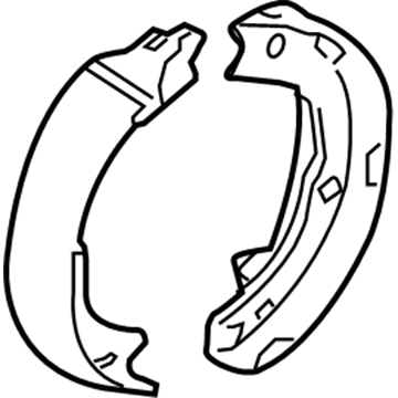 583053QA01 Genuine Kia Rear Brake Shoe & Lining Kit