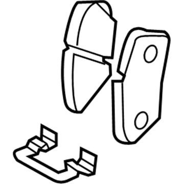 58101F6A22 Genuine Kia Front Disc Brake Pad Kit
